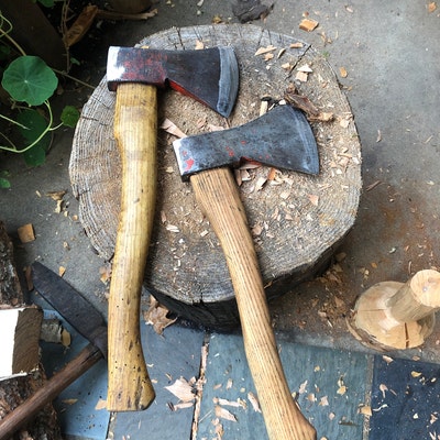 Bearded Spike Tomahawk Axe Hatchet the Black Hawk - Etsy