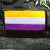 Non-binary Flag Embroidered Patch | LGBT Enby Nonbinary | Hook and Loop, Iron-on & Sew-on ...