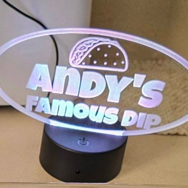 Laser Engraved LED Light up Display/sign, Custom LED Sign-circle - Etsy