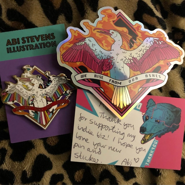 Colourful illustrated things by Abi Stevens by AbiStevens on Etsy