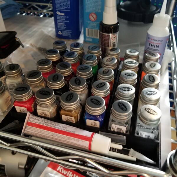 Testors Bottle Paint and Brush Tray Holder / 3D Printed - Etsy