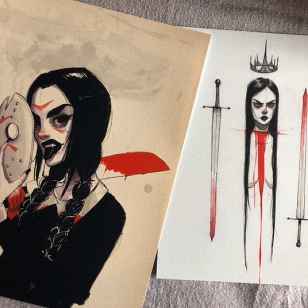 Wednesday the 13th Fine Art Print 9x12 - Etsy
