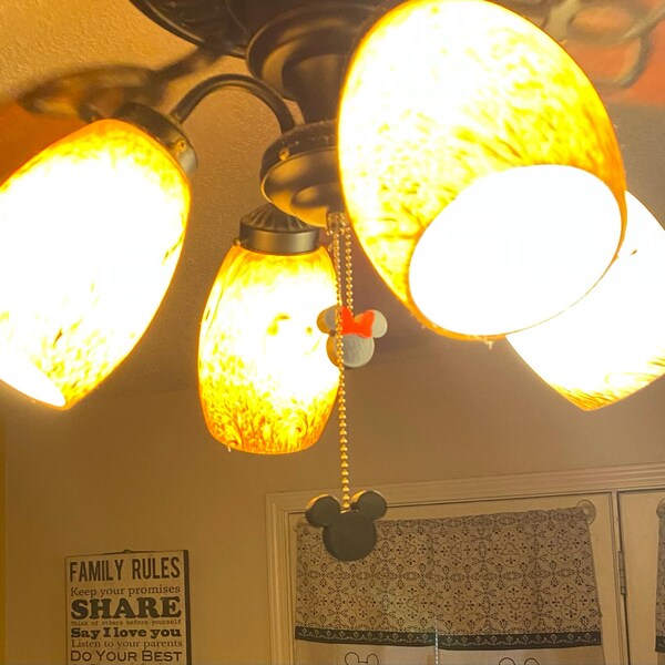 Mickey Mouse Ceiling Fan Pull | Disney Bedroom | Disney Home Decor - Etsy