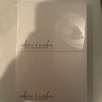 Wedding Advice Cards Modern Guest Book Marriage Tips Well Wishes for ...