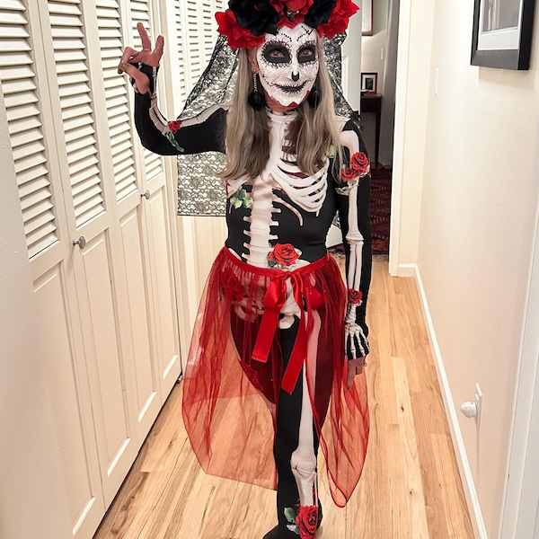 Rainbow Skeleton Overalls, Skeleton Dungaree With Bones, Halloween ...