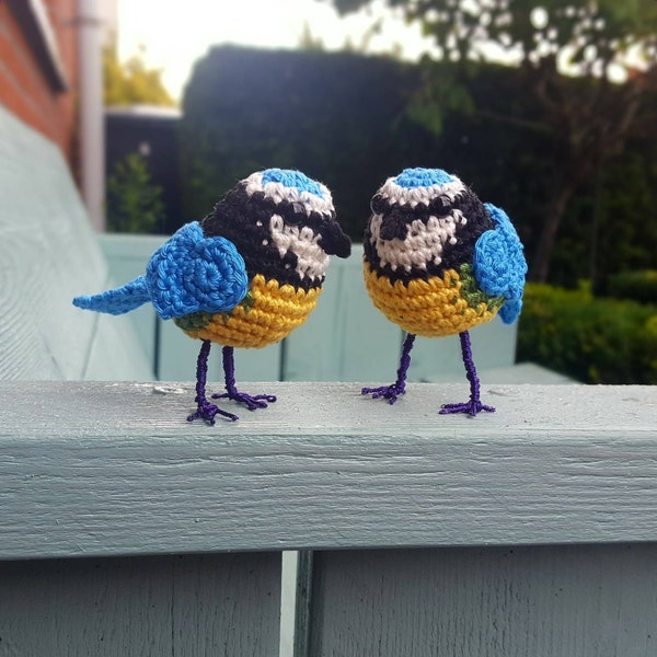 Lifelike Blue Tit Bird Crochet Pattern - Etsy UK
