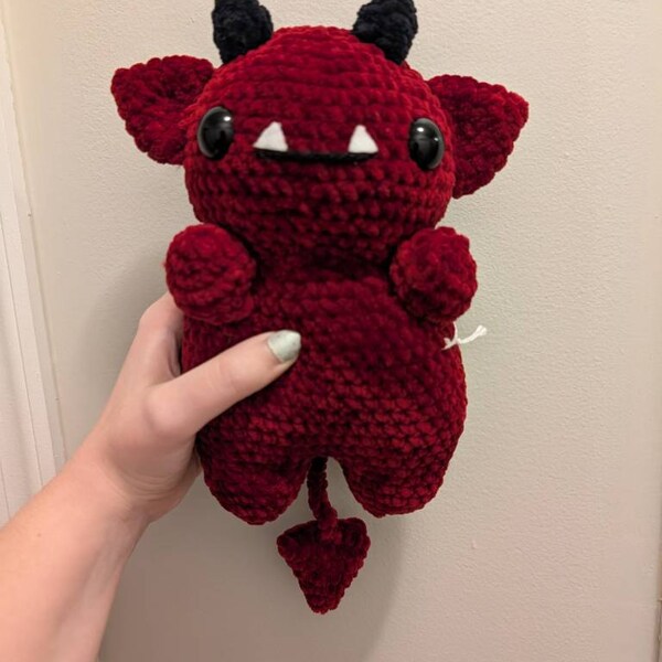Crochet Pattern Chubby Devil Monster // Demon Crochet Pattern // Cute ...