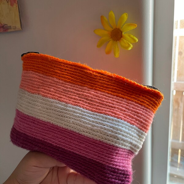 Rainbow Pride Flag Crochet Purse, MADE TO ORDER, 17 Message Options ...
