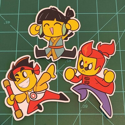 LMK Cute Chibi Matted Stickers - Etsy