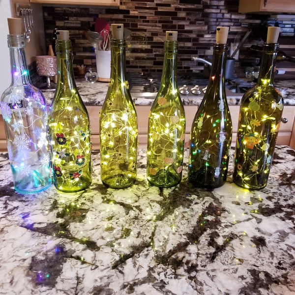 20 Leds Silver Wine Cork Lights, Party Lights. 39-in & 20 Fairy Lights ...