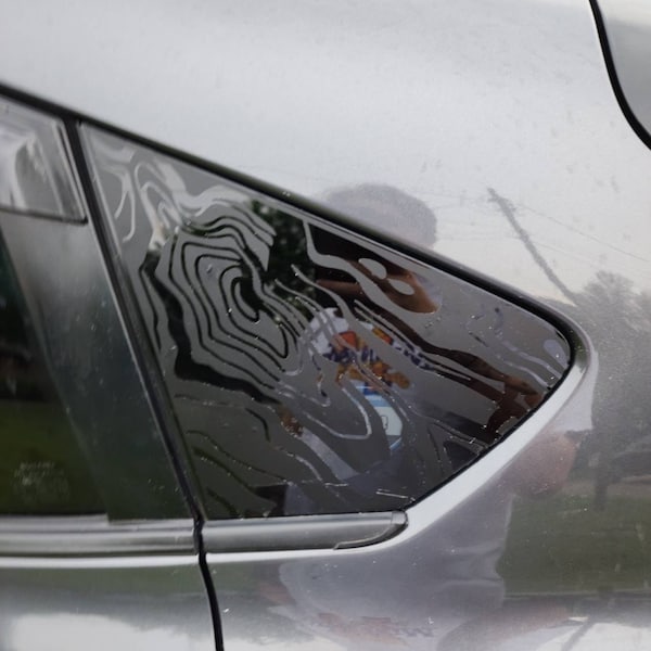 Fits 2018-2023 Subaru Crosstrek Rear Side Window Topographic Map Decal ...