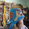 White Phantom Hand Made MASK Wrestling Mask Luchador Costume Wrestler ...