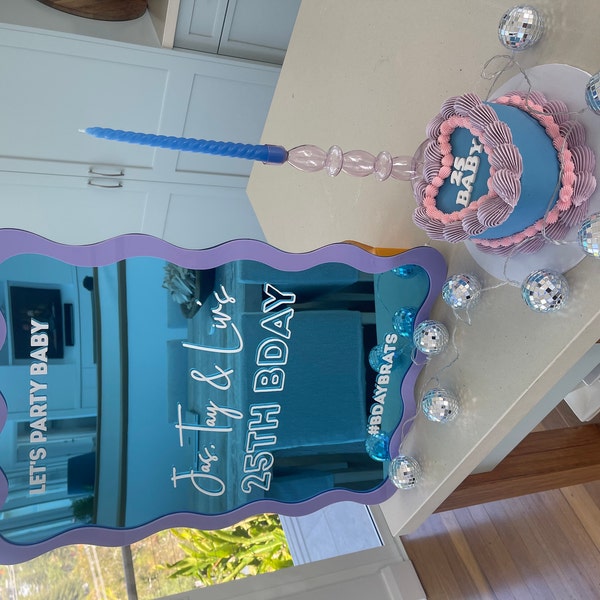 Printable Guestbook Signage Wavy Sign Digital Download DIY Wedding ...