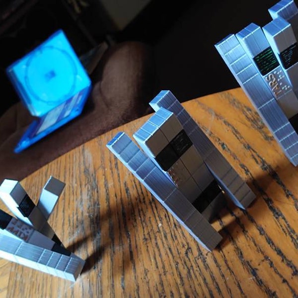 Interstellar Movie - TARS. CASE. & KIPP Robot Custom Model Figure 3D ...