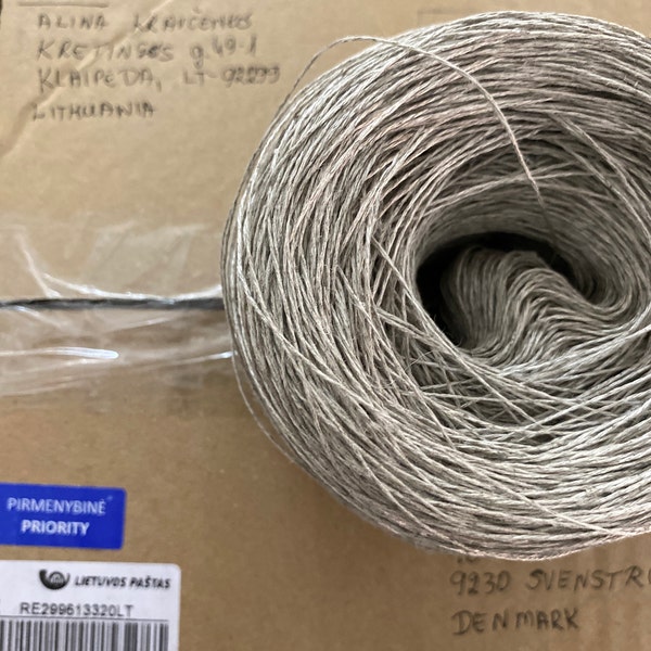 3 Balls, Natural Linen Yarn, High Quality, Linen Yarn for Crochet ...