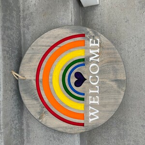 Come as You Are Door Hanger / Rainbow Door Decor / Rainbow / LGBTQIA ...