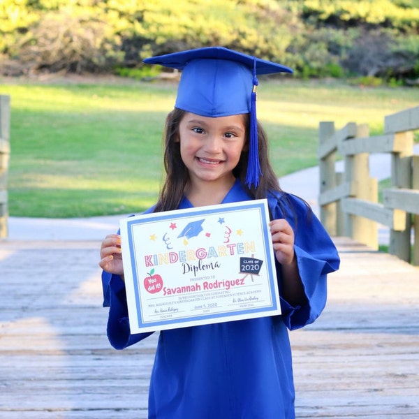 INSTANT DOWNLOAD Printable Kindergarten Graduation Diploma ...