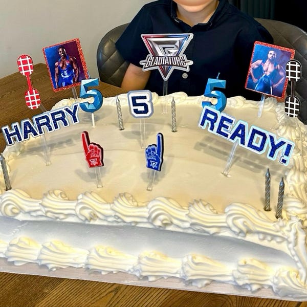 Gladiators Cake Topper Set. - Etsy UK