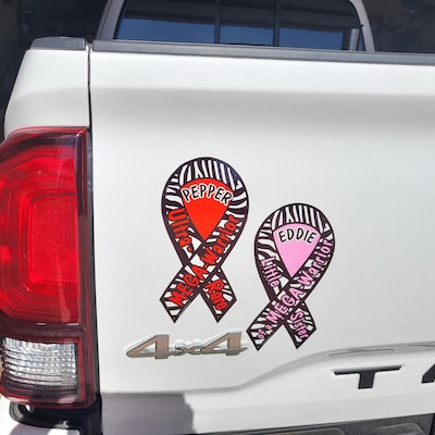 Personalized Opioid and Overdose Awareness Ribbon Magnet Add Photo or ...