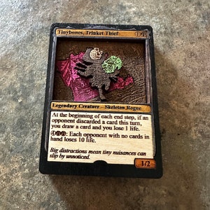 MTG Custom Wooden Card Display Magic the Gathering Card Frame Trading ...