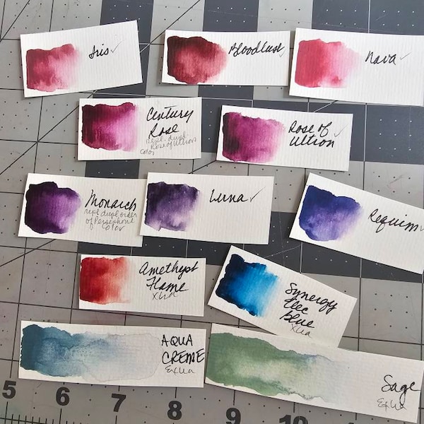 Handmade Earthy Granulating Watercolor Set – “garden” | 6 Super ...