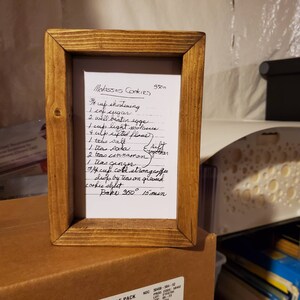 Custom Wood Framed Printed Family Recipe Kitchen Sign - Etsy