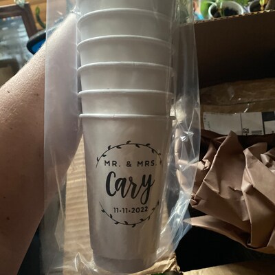 Custom Paper Party Cups, Personalized Paper Coffee Cups, Coffee Cups ...
