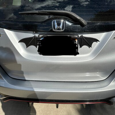 License Plate Bat Wings universal Fit - Etsy