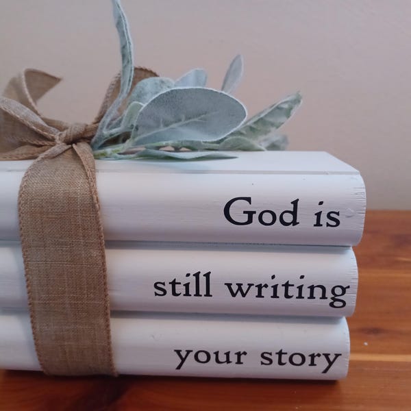 All Because Two People Fell in Love Book Stack Decor// Farmhouse Book ...