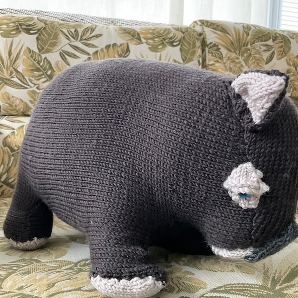Toy Wombat - KNITTING PATTERN – Pdf File by Automatic Download. - Etsy