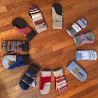 Upcycled Wool Sweater Mitten Pdf Pattern INSTANT DOWNLOAD - Etsy Canada