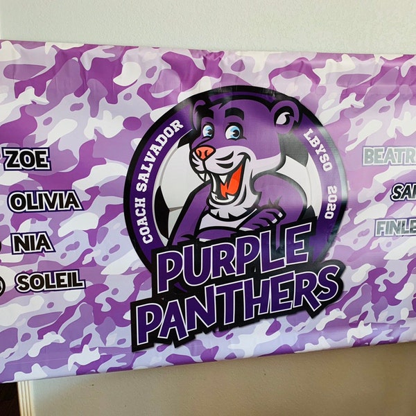 Custom Vinyl Soccer Team Banner, Sports Team Banners, Team Banners ...