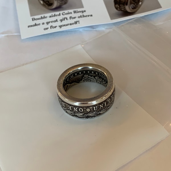 Morgan Silver Dollar Coin Ring - Etsy