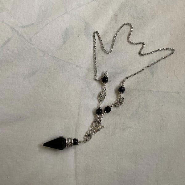 Luna Moth Pendulum Divination Tool, Opalite Crystal Pendulum, Scrying ...