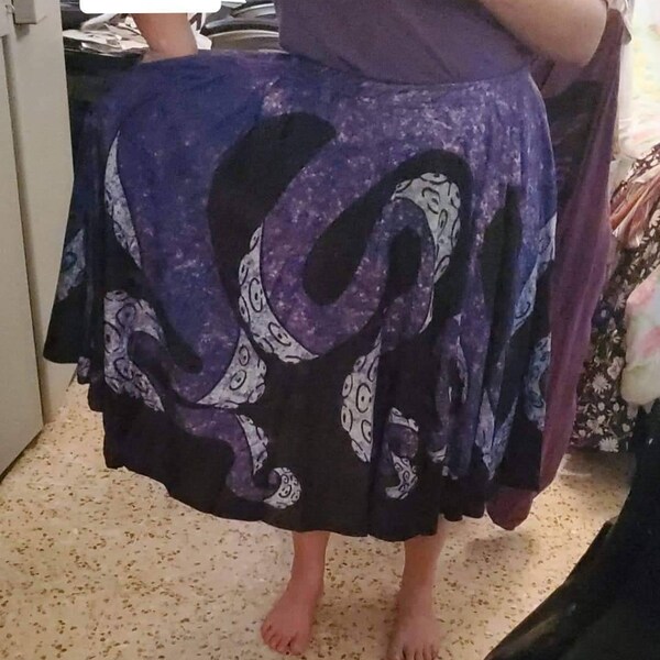 Big Scary Slime Midi Skirt With Pockets | Green Slime Dnd Monster ...