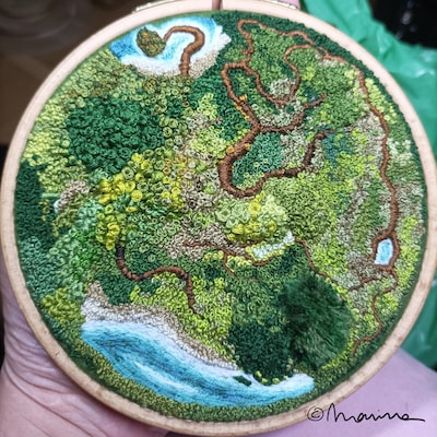How to Make a Moss Embroidery Tutorial Video - Etsy