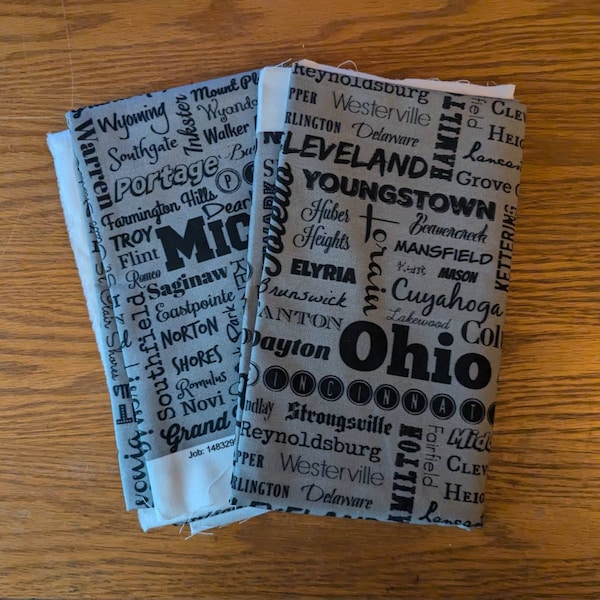 USA Map Fabric Piece. 20 by 13.5 Inch. Small Vintage United States of ...