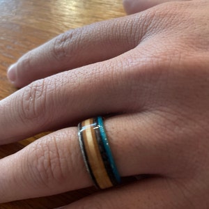 Wooden Black Ring Skateboard Ring Recycled Skateboard - Etsy