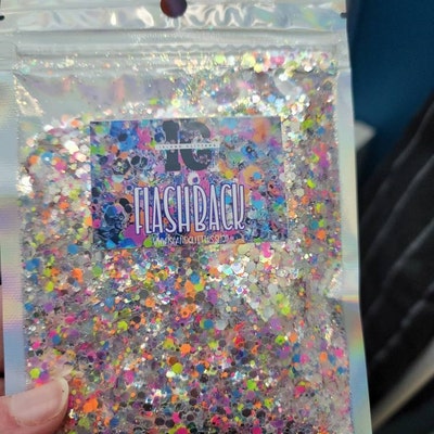 FLASHBACK Chunky Neon Glitters 90s Theme Glitters Chunky Silver ...