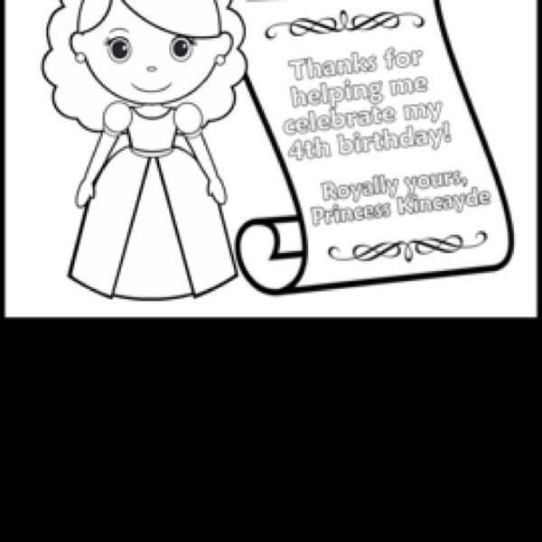 Personalized Printable Princess Prince Knight Scroll Birthday Party ...