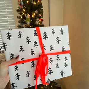 Modern Sprinkle Trees Gift Wrap 29 X 20 Sheet / - Etsy