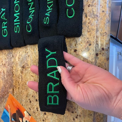Sweatbands Custom Personalized Embroidered Sweat Bands - Etsy