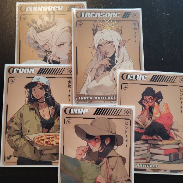 Red Wizard MTG Token X3 Alfie's Adventure by Alfie AA410 - Etsy