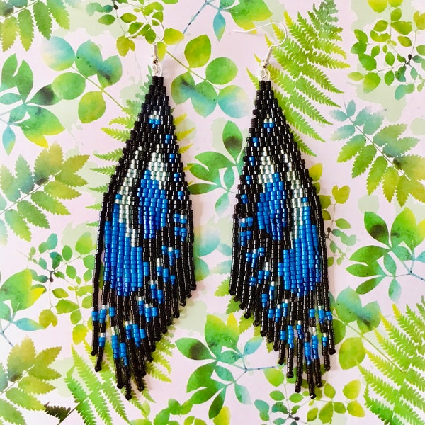 Butterfly Wing Earrings Pattern | Step-by-step TUTORIAL Brick Stitch ...