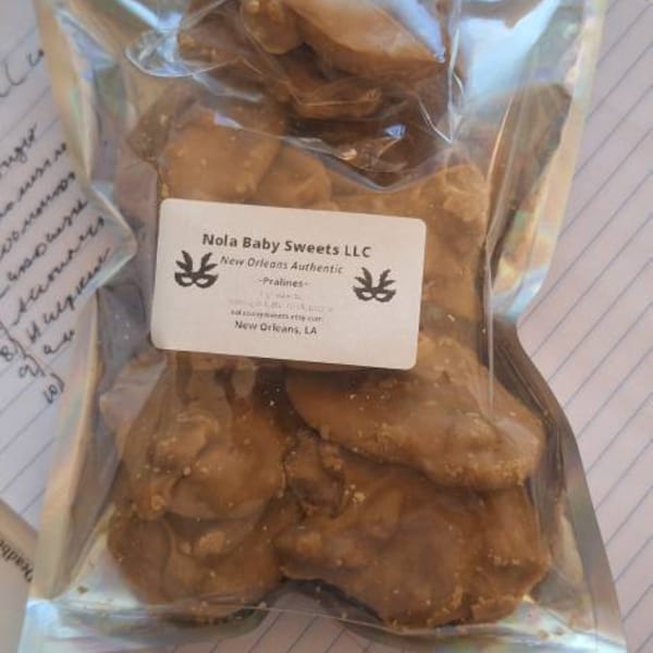 New Orleans Authentic Mini Pralines/pecan Candy Individually Wrapped ...