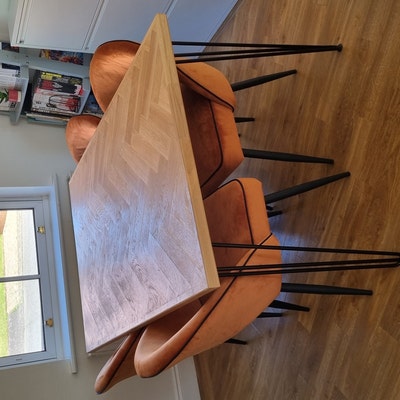 Solid Oak Floating Table Tensegrity - Etsy