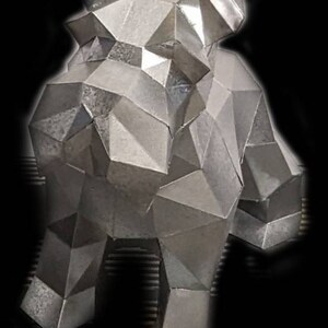 Frog Paper Model ,papercraft , DIY , Low Poly , PDF Papercraft , Frog ...