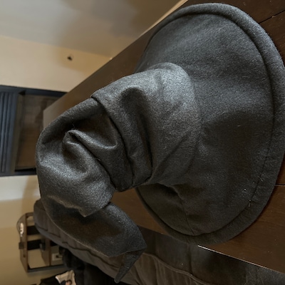 Grey crooked Mage Witch Hat / Wizard Hat / Pointy Hat / Mage, Sorcerer ...