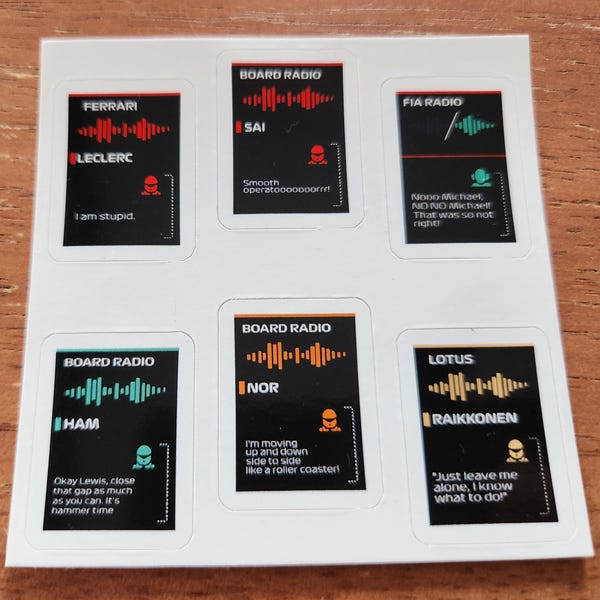 Max Verstappen 2024 Sticker Pack, Formula 1 Sticker Pack, F1 Sticker ...