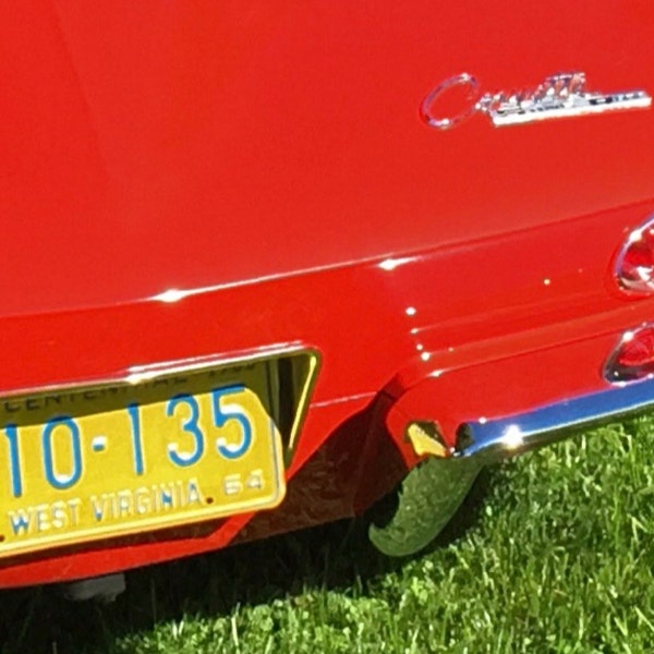 Vintage 1930's Goodyear Service Advertising License Plate Topper Sign ...